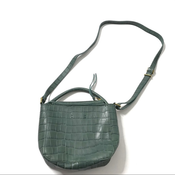 Madewell | Bags | Madewell Mini Abroad Crossbody Bag Croc Embossed ...